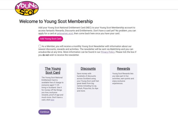 A Step by Step Guide on Signing Up for Young Scot Membership – Young Scot
